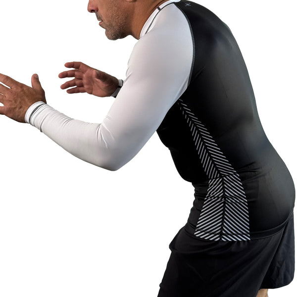 Art of War MMA All Black Ranked Long Sleeve Rash Guards #1626 A - Break ...