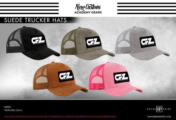 Ground Zero Pittsburgh Suede Trucker Hat #1606 A - Break Point FC