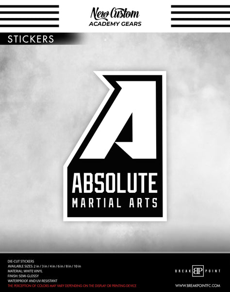 Absolute Martial Arts of New Jersey Custom Stickers #1608 A - Break ...