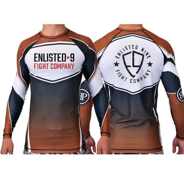 Enlisted Nine Academy Ranked Long Sleeve Rash Guards #8026 A - Break ...