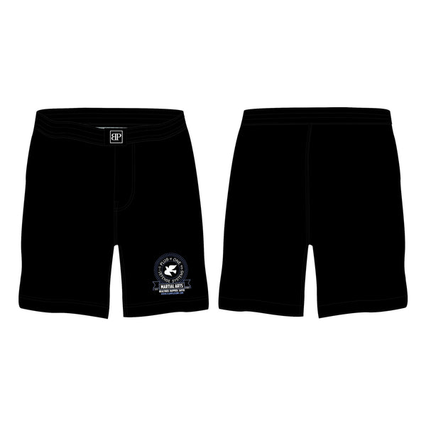 Plus One Defense Systems All Black Custom Shorts #8064 D - Break Point FC