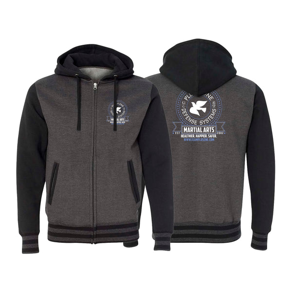 Plus One Defense Systems Academy Varsity Zip-Up Hoodies #8064 D - Break ...