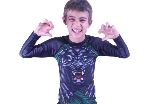 Break Point KIDS Black Panther Jiu-Jitsu Rash Guard - Break Point FC